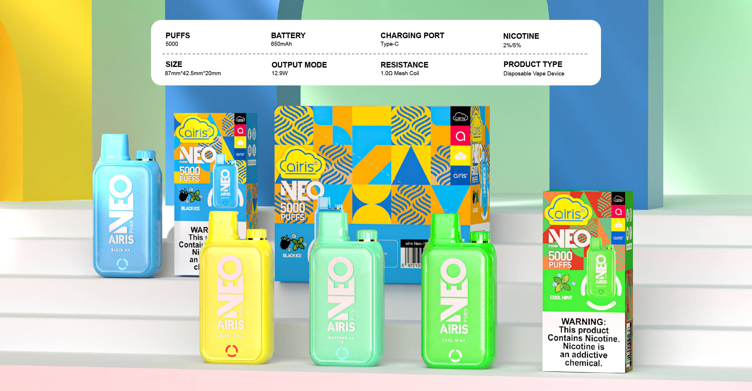 Neo P5000 - Airis® | Disposable Vape Brands